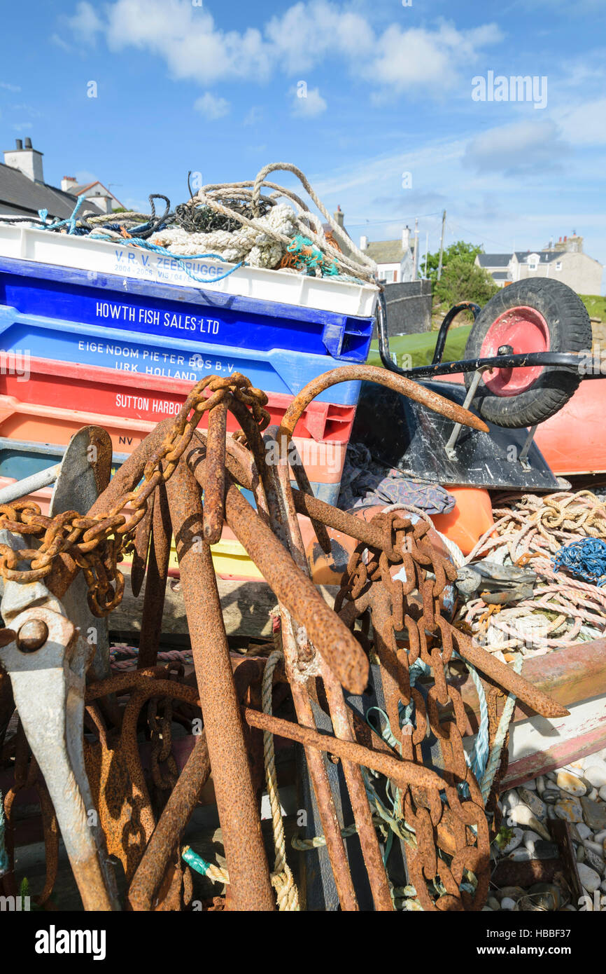 Moelfre fishing village and RNLI base on the coast of Anglesey North ...