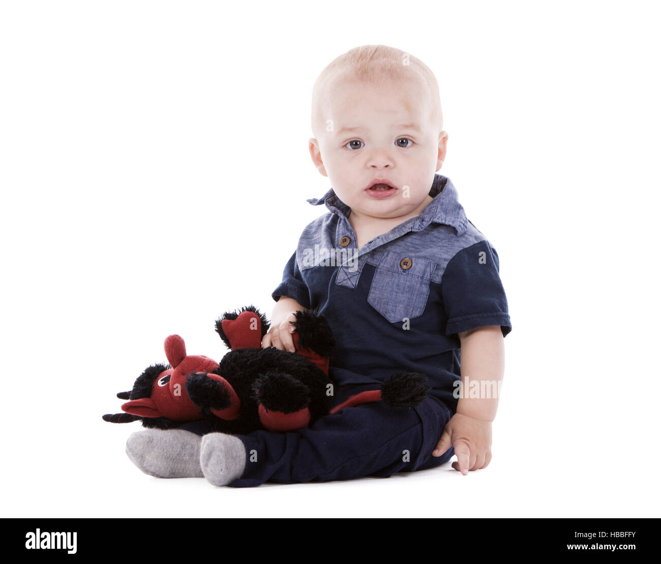 toddler girl on white background Stock Photo - Alamy