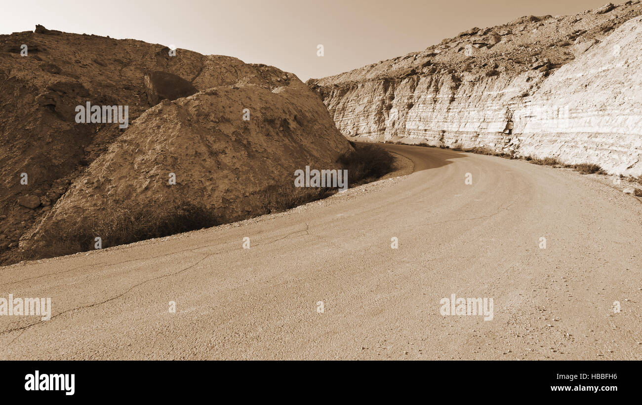 Road in Desert Stock Photo - Alamy