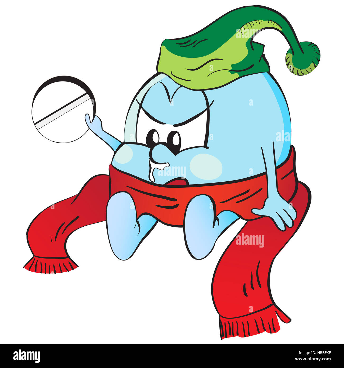 Cartoon sick man Stock Photo - Alamy