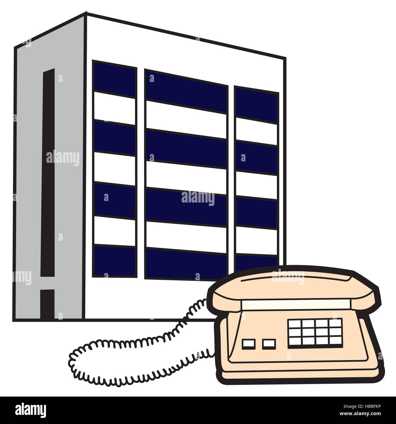 Phone and building Stock Photo - Alamy