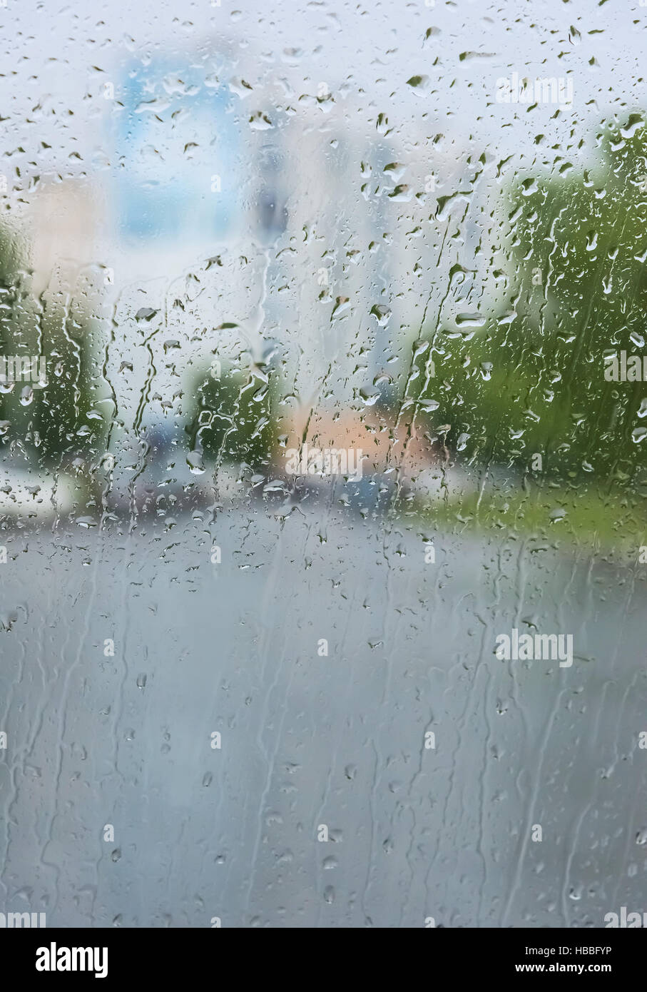 rain on the glass Stock Photo - Alamy