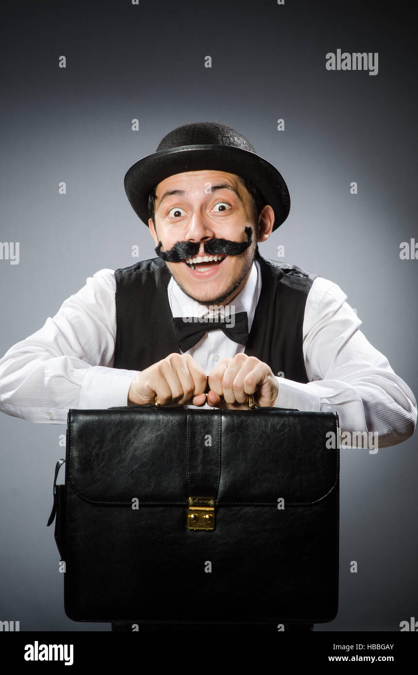 Funny man in vintage concept Stock Photo - Alamy