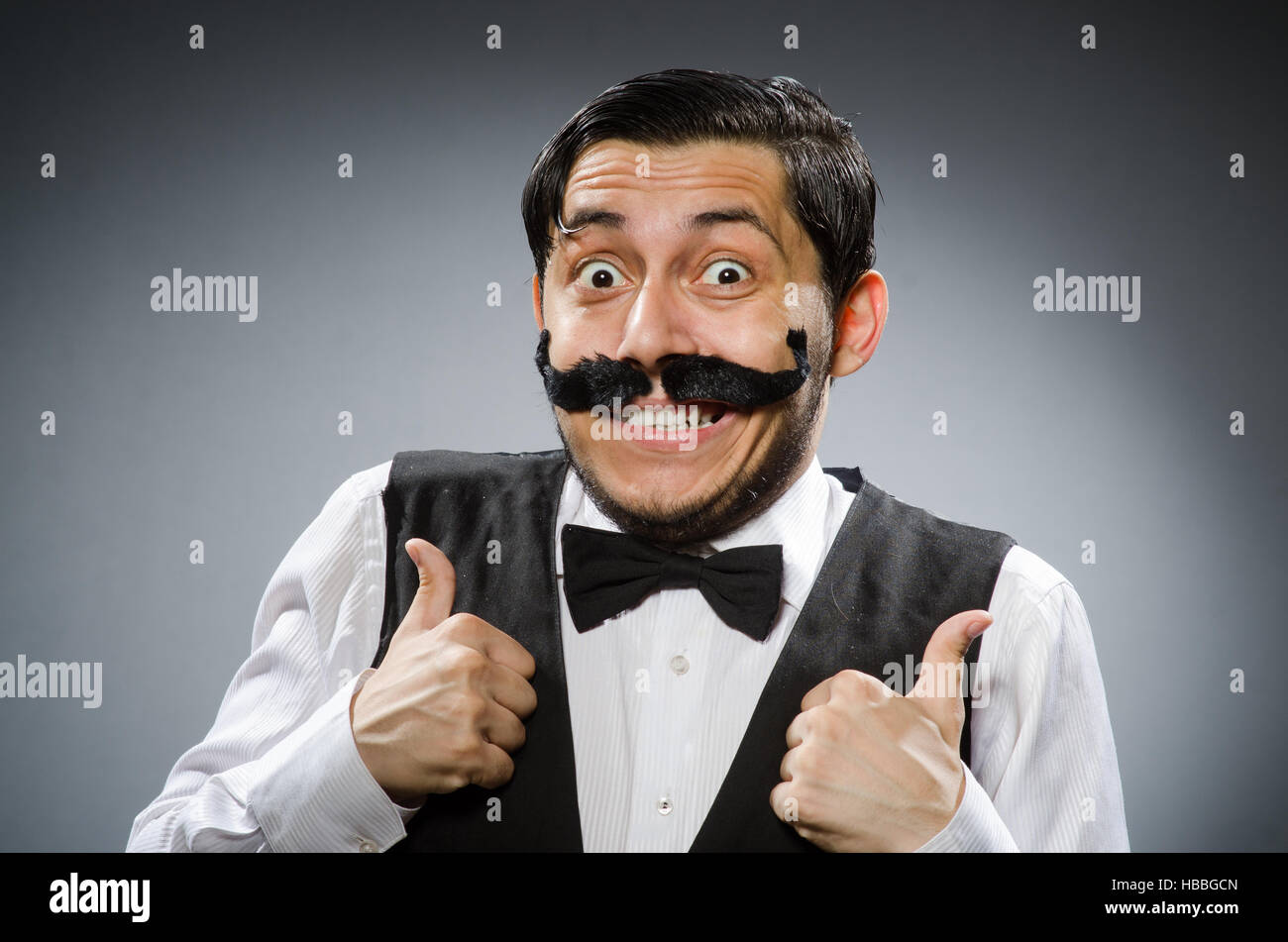 Funny man in vintage concept Stock Photo - Alamy