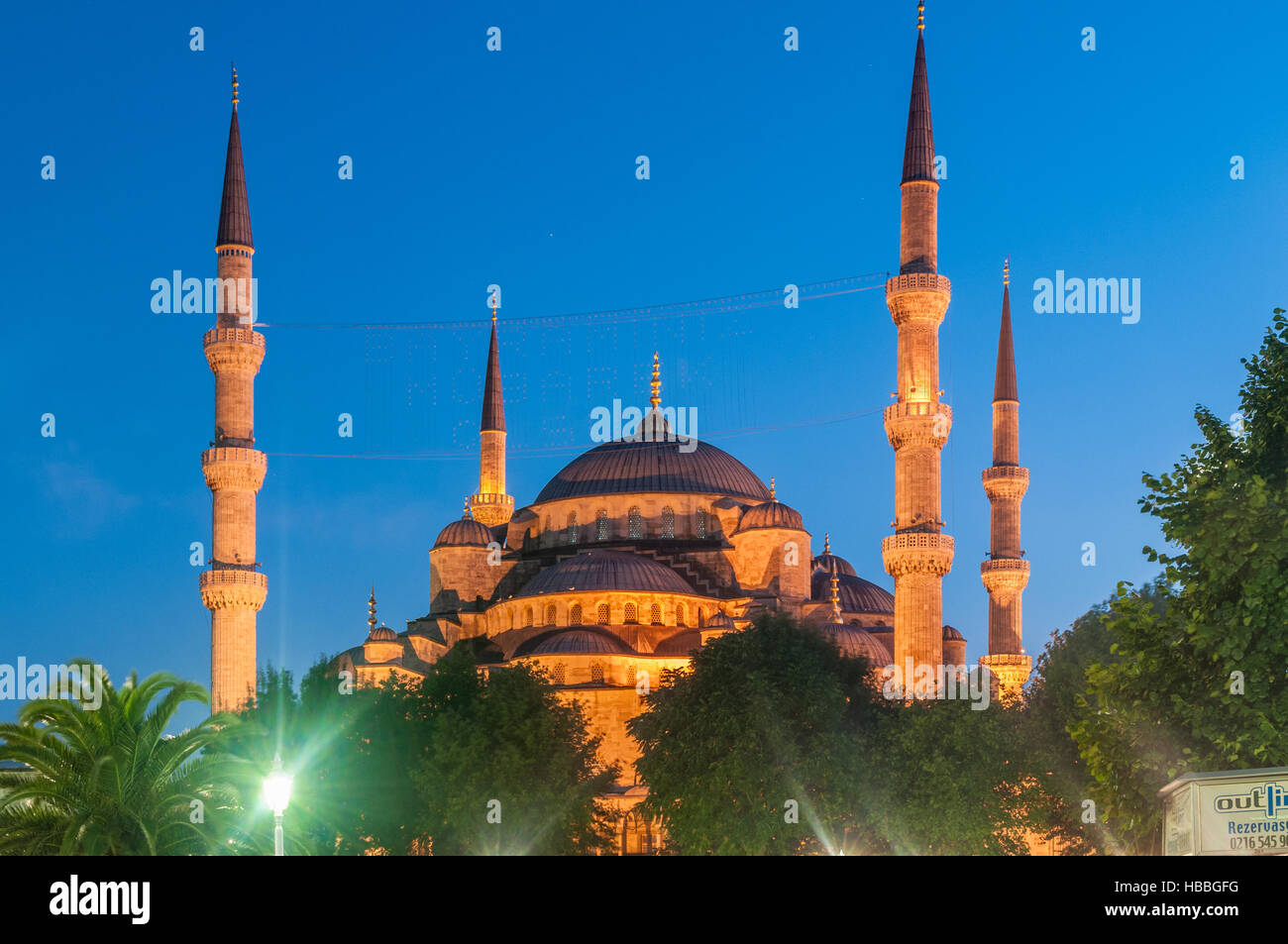 Famous mosque in turkish city of Istanbul Stock Photo - Alamy