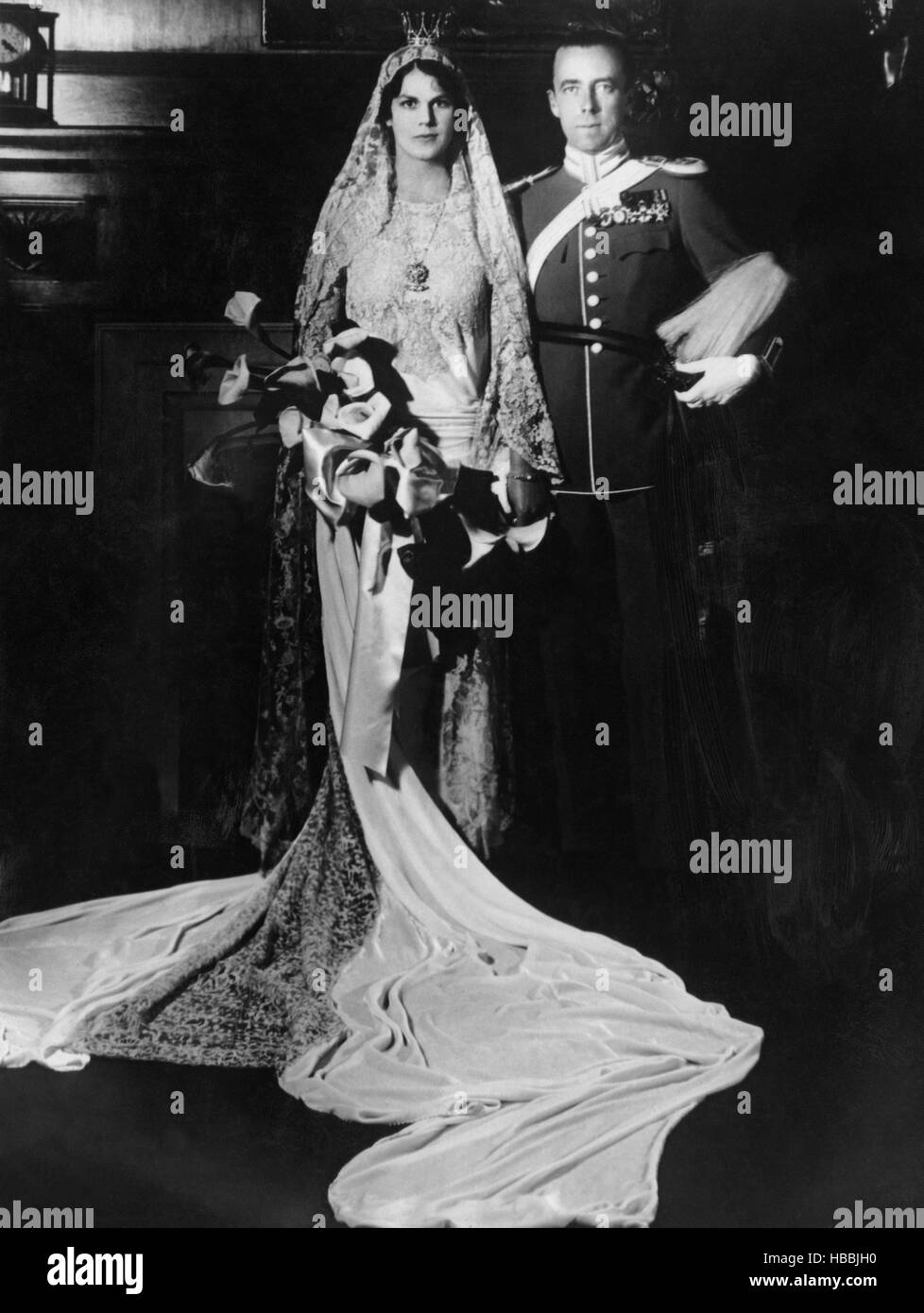 Wedding of Count Folke Bernadotte, Estelle Romaine Manville, December 1 ...