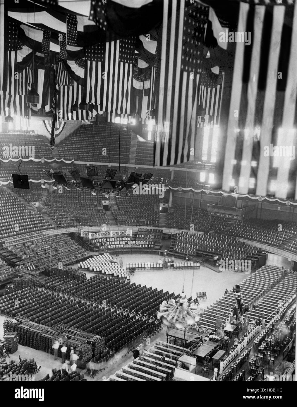 Chicago Stadium interior, Chicago, Illinois, circa 1932 Stock Photo - Alamy