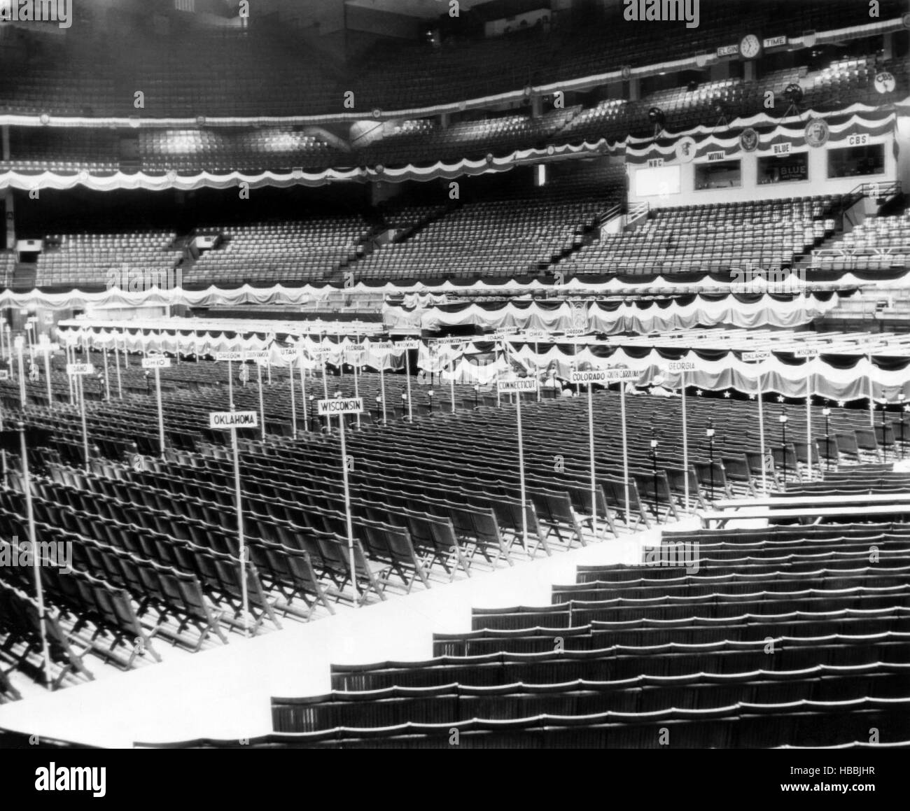 Chicago Stadium interior, before the Republican convention, Chicago ...