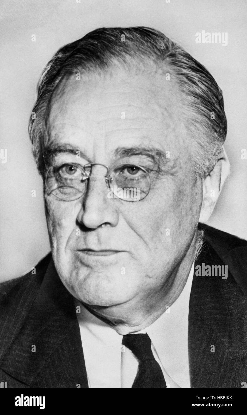 President Franklin D. Roosevelt (1882-1945), U.S. President 1933-1945 ...