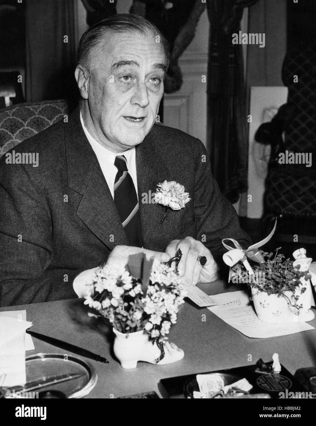 President Franklin D. Roosevelt (1882-1945), U.S. President 1933-1945 ...