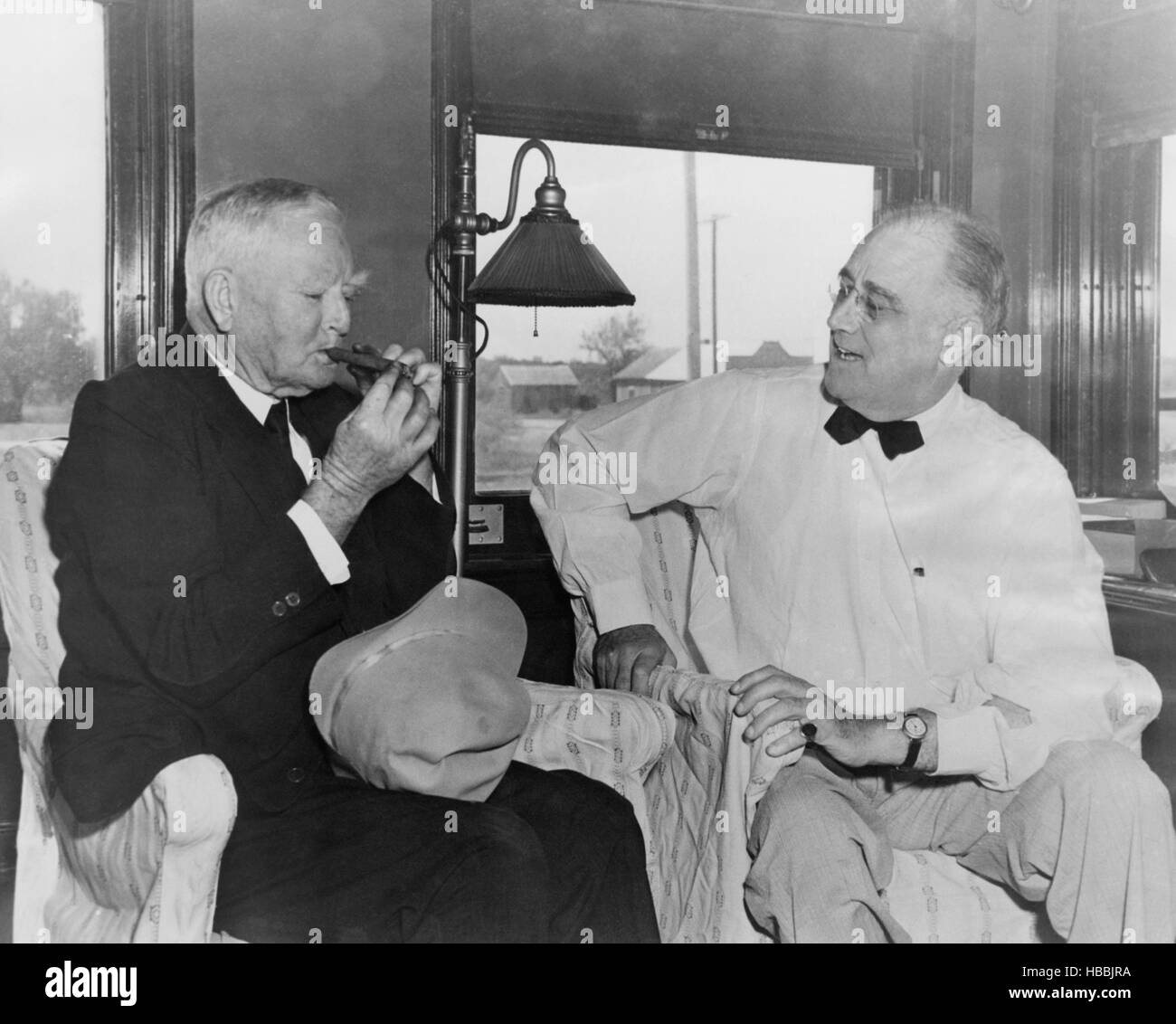Former Vice President John Nance Garner, visits President Franklin D ...
