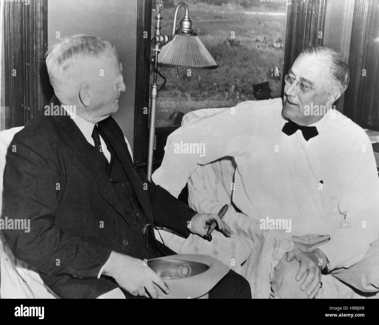 Former Vice President John Nance Garner, visits President Franklin D ...