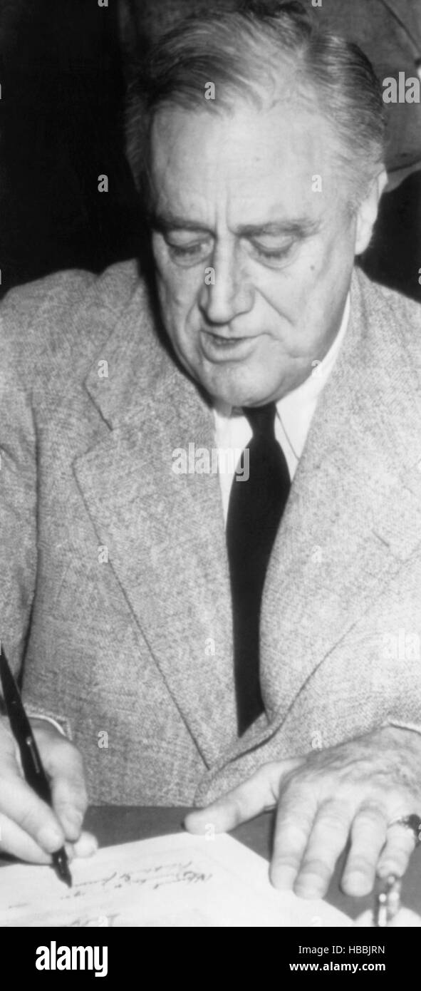 President Franklin D. Roosevelt (1882-1945), U.S. President 1933-1945 ...