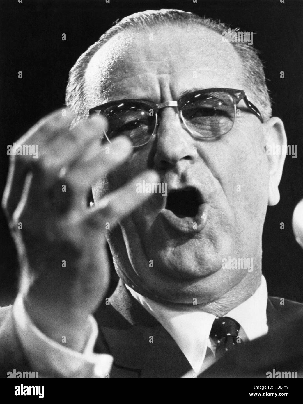 President Lyndon Johnson (1908-1973), U.S. President, 1963-1969, circa ...