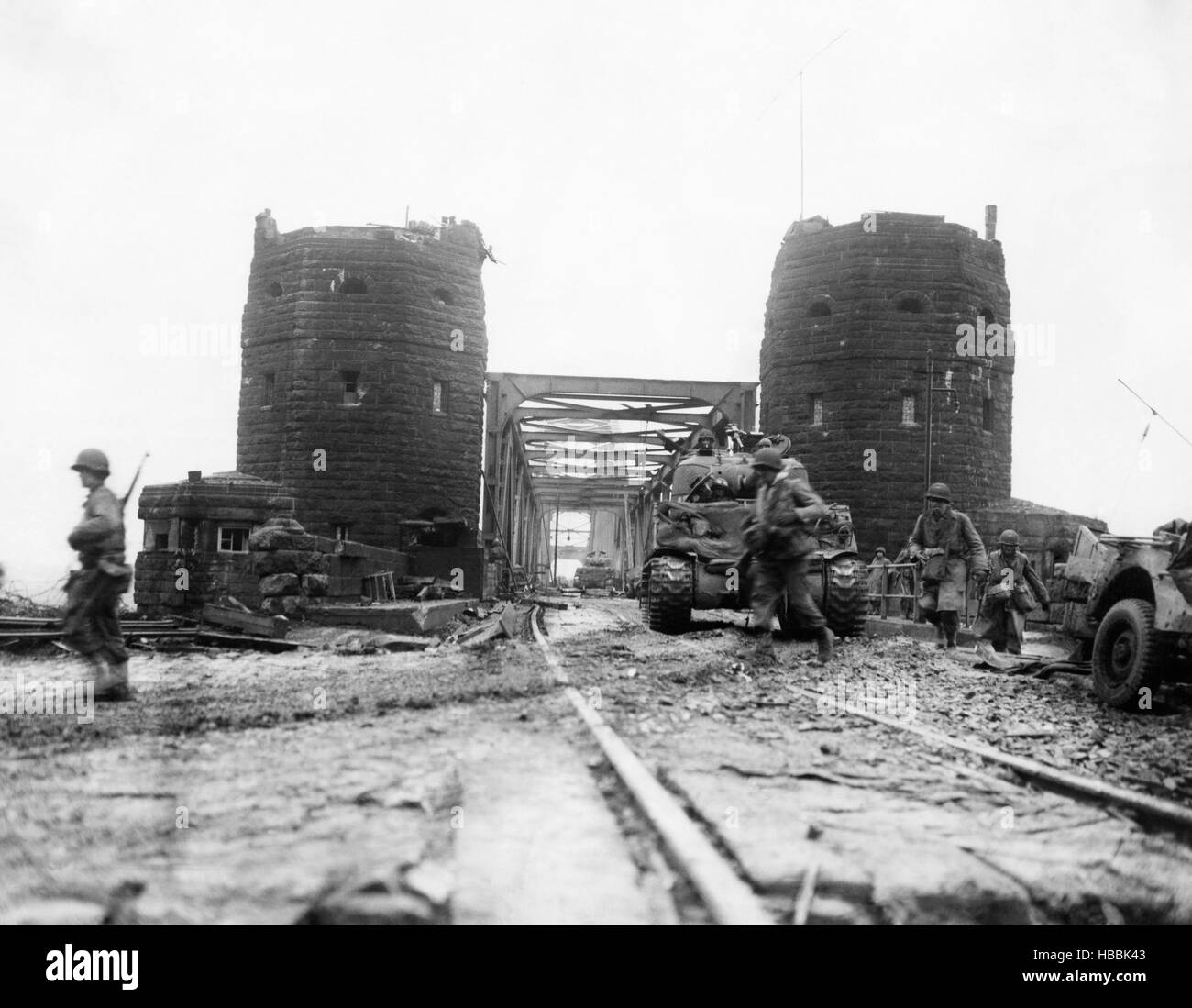 World War II, the remains of the Remagen bridgehead, destryed in World ...