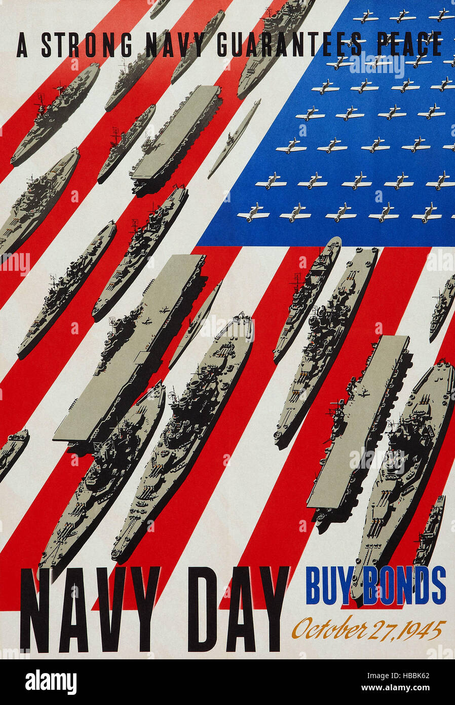 World War II War Bonds poster art, 1945 Stock Photo - Alamy