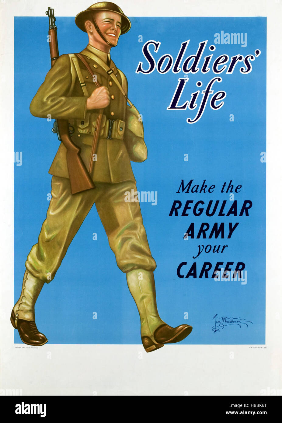 World War I Propaganda Posters. Happy soldier. Text reads: 'Soldier's ...
