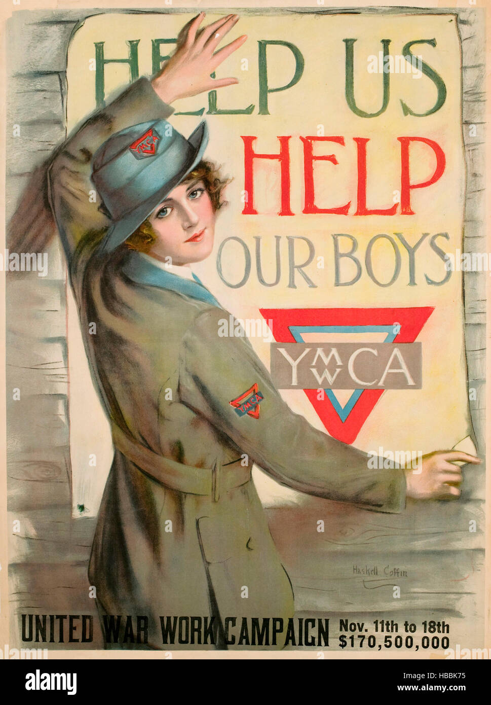 World War I Propaganda Posters. YMCA/YWCA United War Work Campaign ...