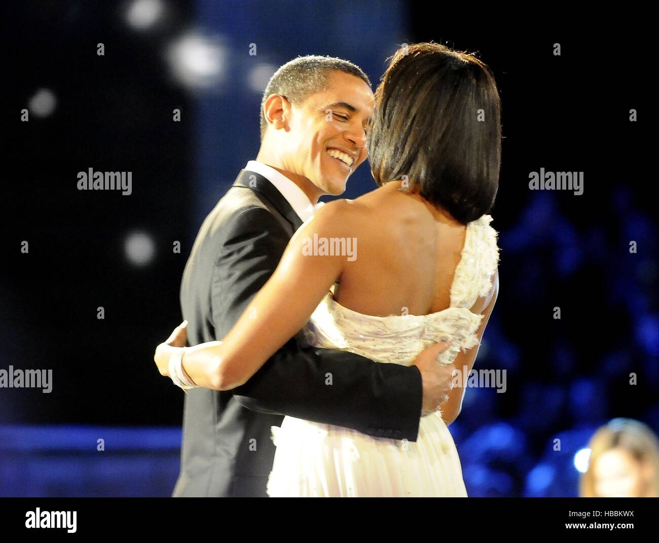 President and Michelle Obama dance at the Neighborhood Ball. Jan. 20 ...