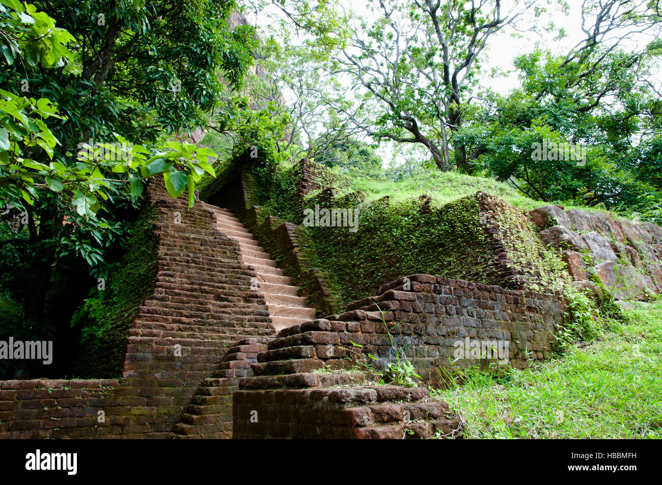 Sigiriya Boulder Garden - Sri Lanka Stock Photo - Alamy