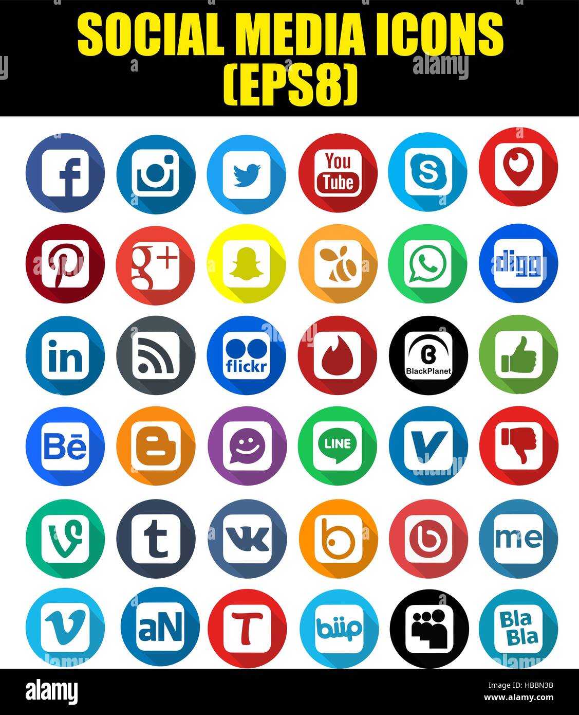 Social media icons hi-res stock photography and images - Alamy
