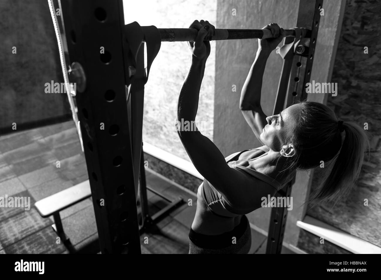 Hard physical exercise Black and White Stock Photos & Images - Alamy