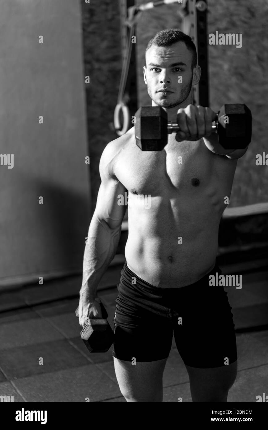 Well built male Black and White Stock Photos & Images - Alamy