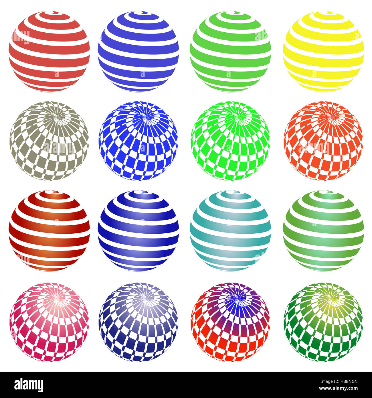 Set of Colorful Round Symbols Stock Photo - Alamy