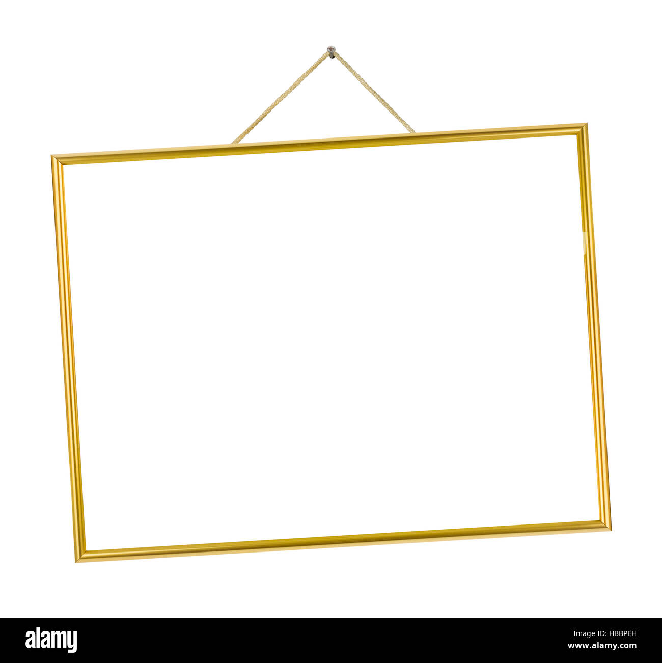 Metal frame on string Stock Photo - Alamy