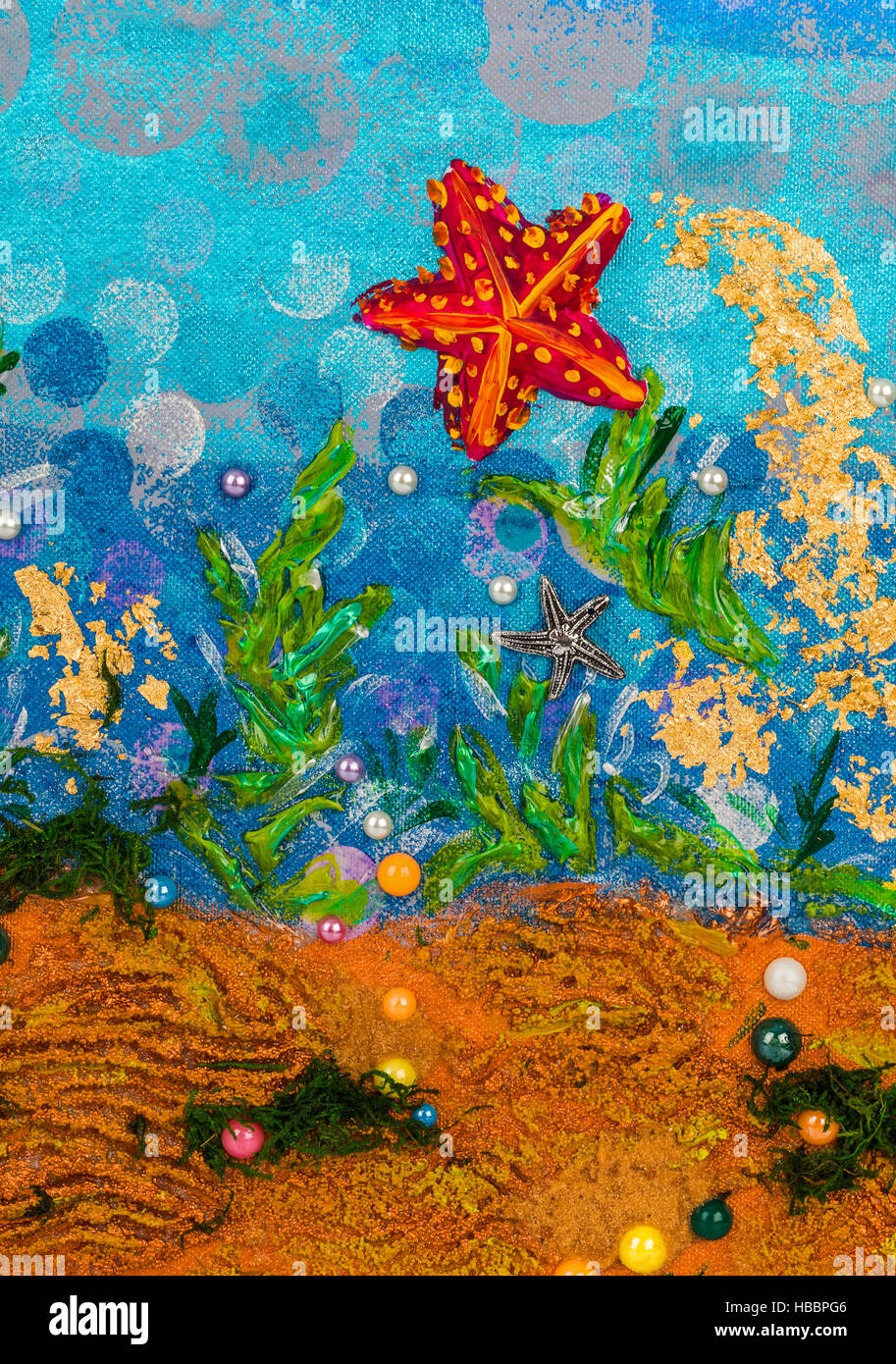 Abstract underwater seascape Stock Photo - Alamy