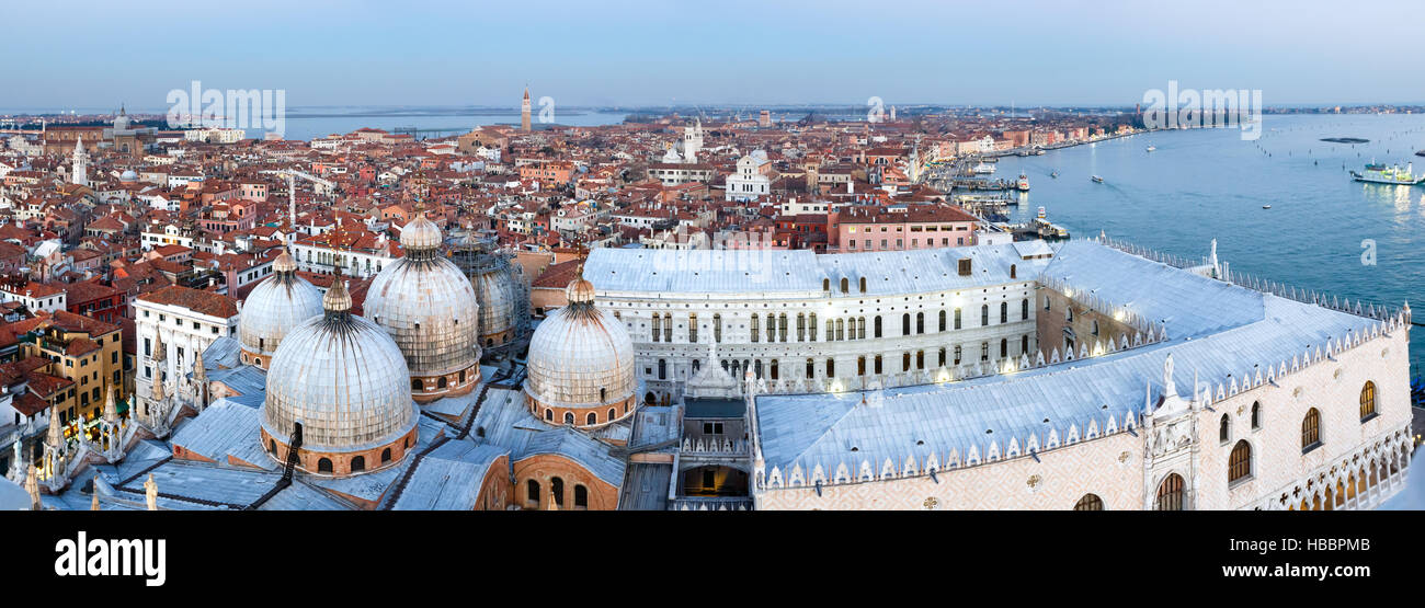 Venice city (Italy) top panorama Stock Photo - Alamy