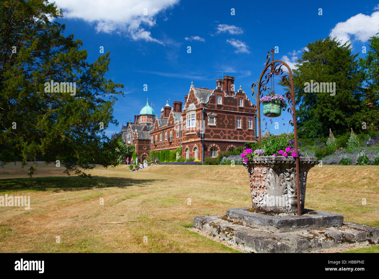 Sandringham,England - July 11,2010: Sandringham House is a country ...