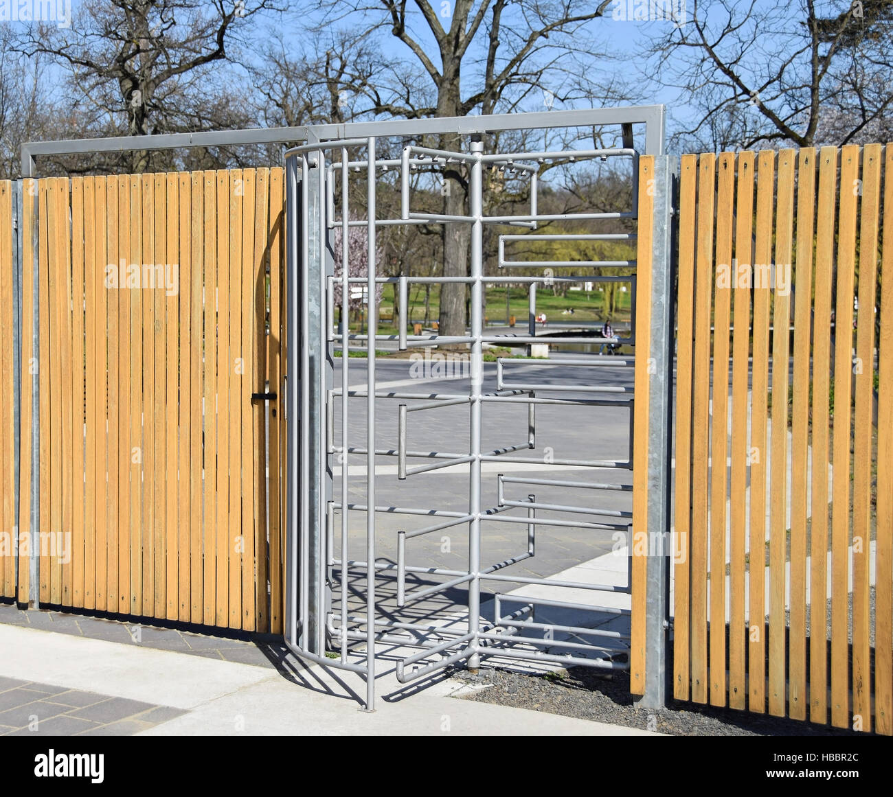 Wooden turnstile hi-res stock photography and images - Alamy
