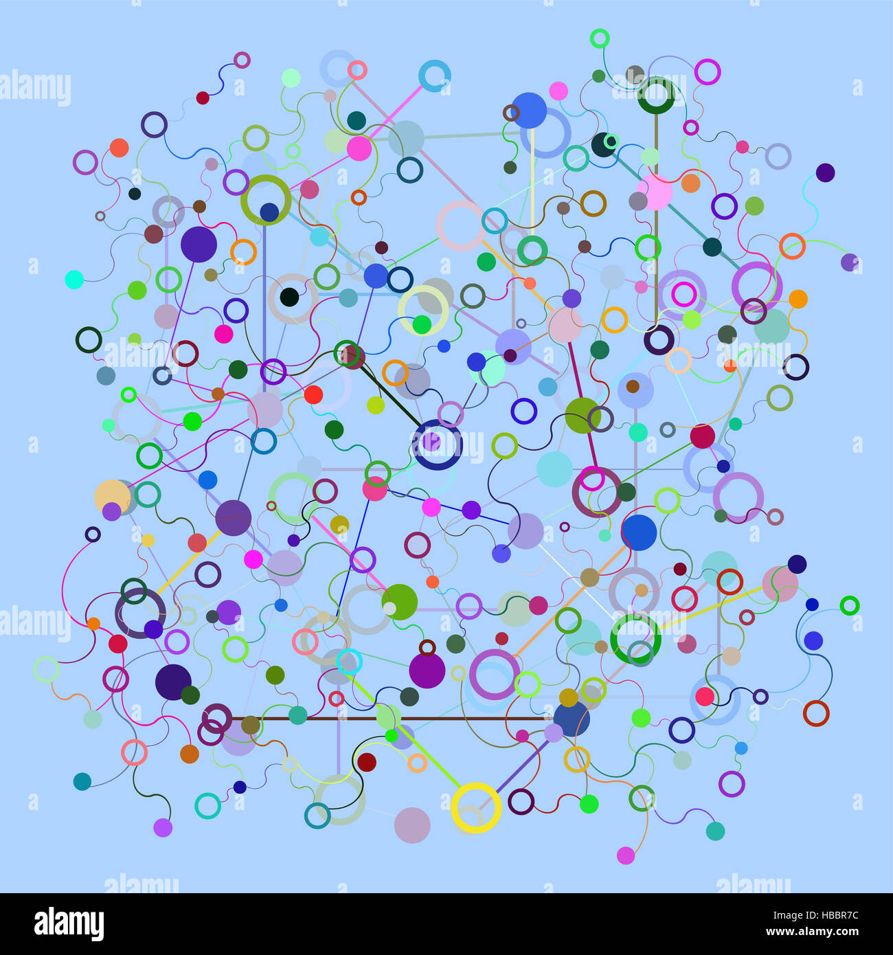Abstract background with DNA strand, atom, molecule structure. genetic ...