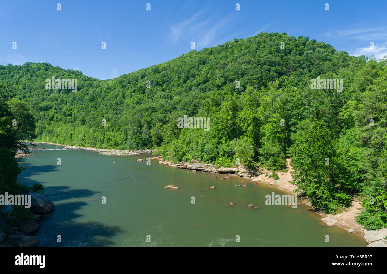 View of Cheat River from Jenkinsburg Bridge Stock Photo - Alamy