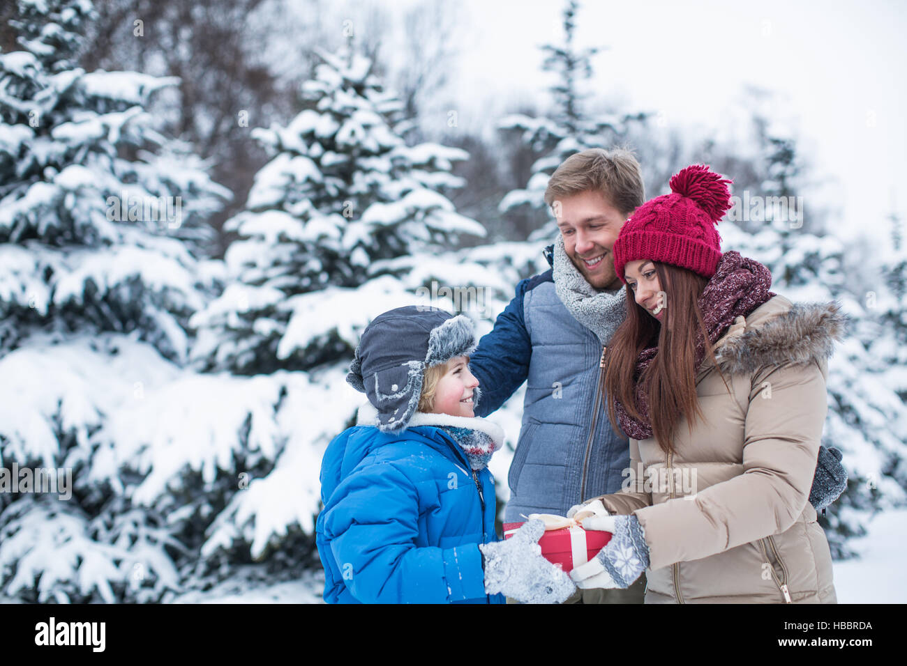 Smiling positive cheerful family hi-res stock photography and images ...