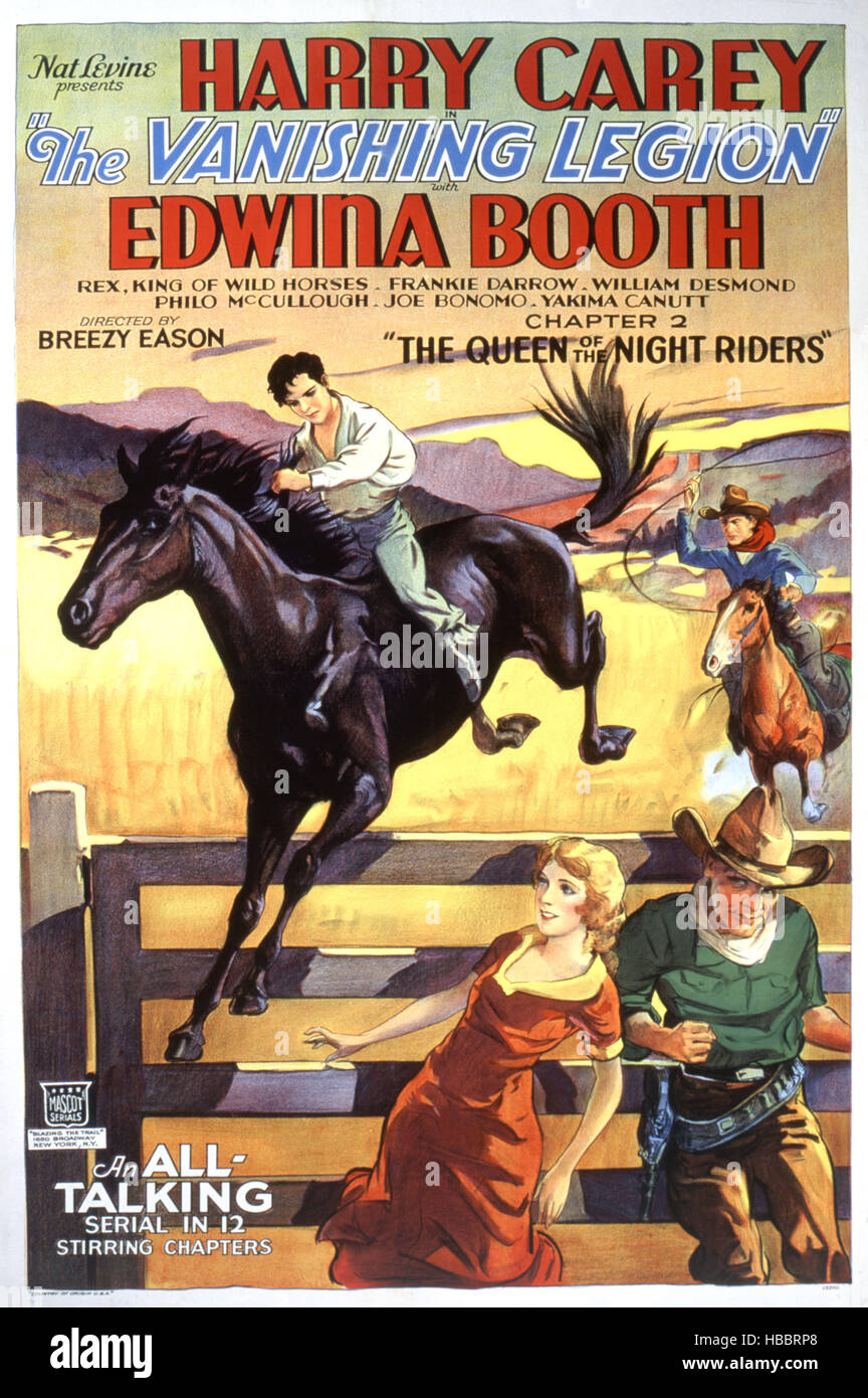THE VANISHING LEGION, Frankie Darro, Edwina Booth, Harry Carey, 1931 ...