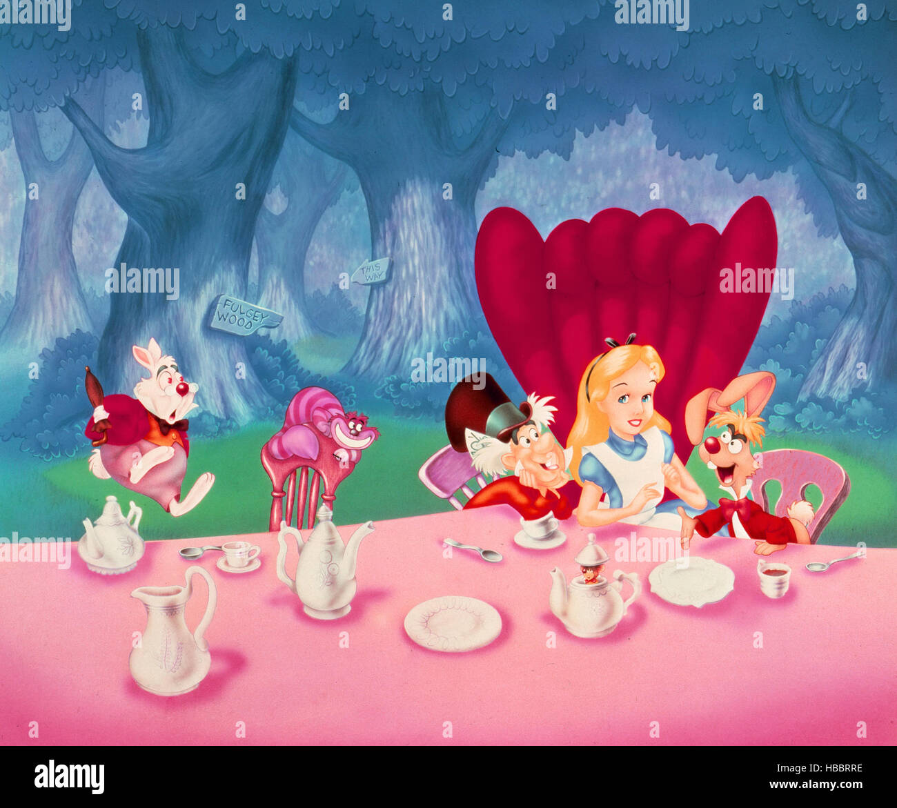 Alice In Wonderland White Rabbit Cheshire Cat Mad Hatter Dormouse In Teapot Alice March