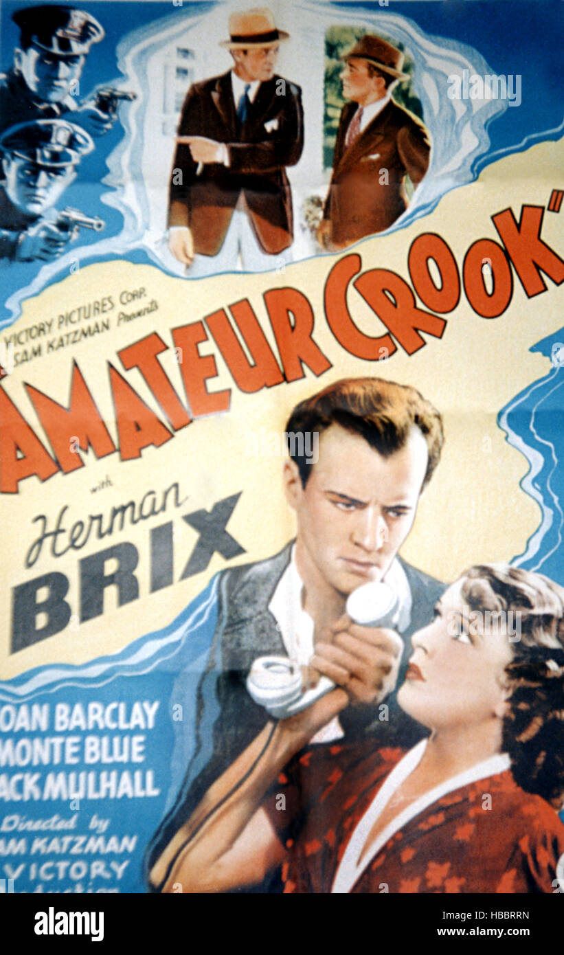 AMATEUR CROOK, Bruce Bennett, Joan Barclay, 1937 Stock Photo - Alamy