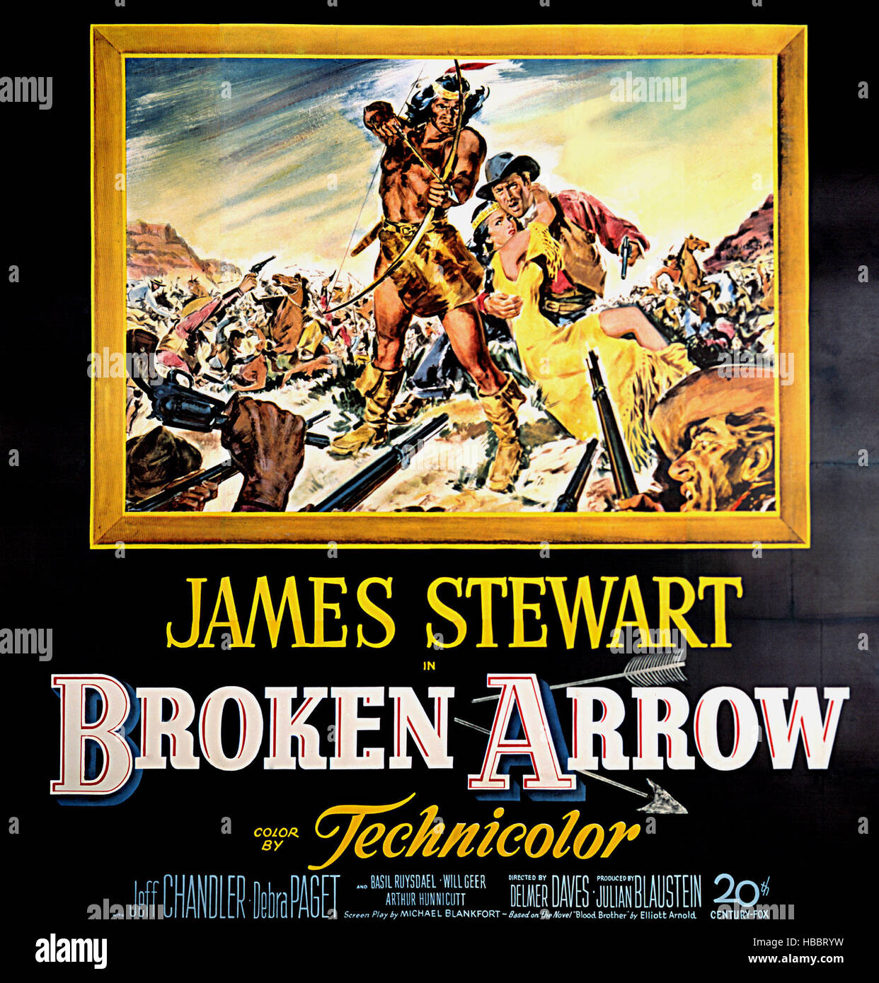 BROKEN ARROW, James Stewart, 1950, TM and Copyright (c)20th Century Fox ...