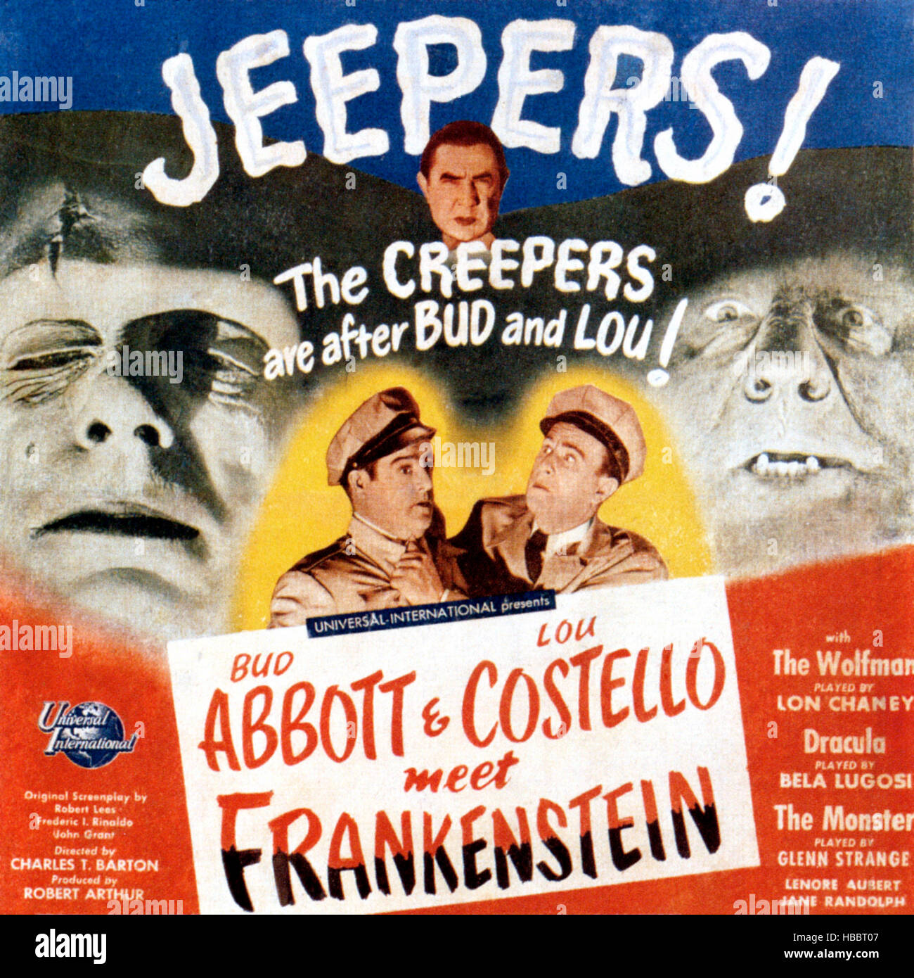 BUD ABBOTT & LOU COSTELLO MEET FRANKENSTEIN, Glenn Strange, Bela Lugosi ...