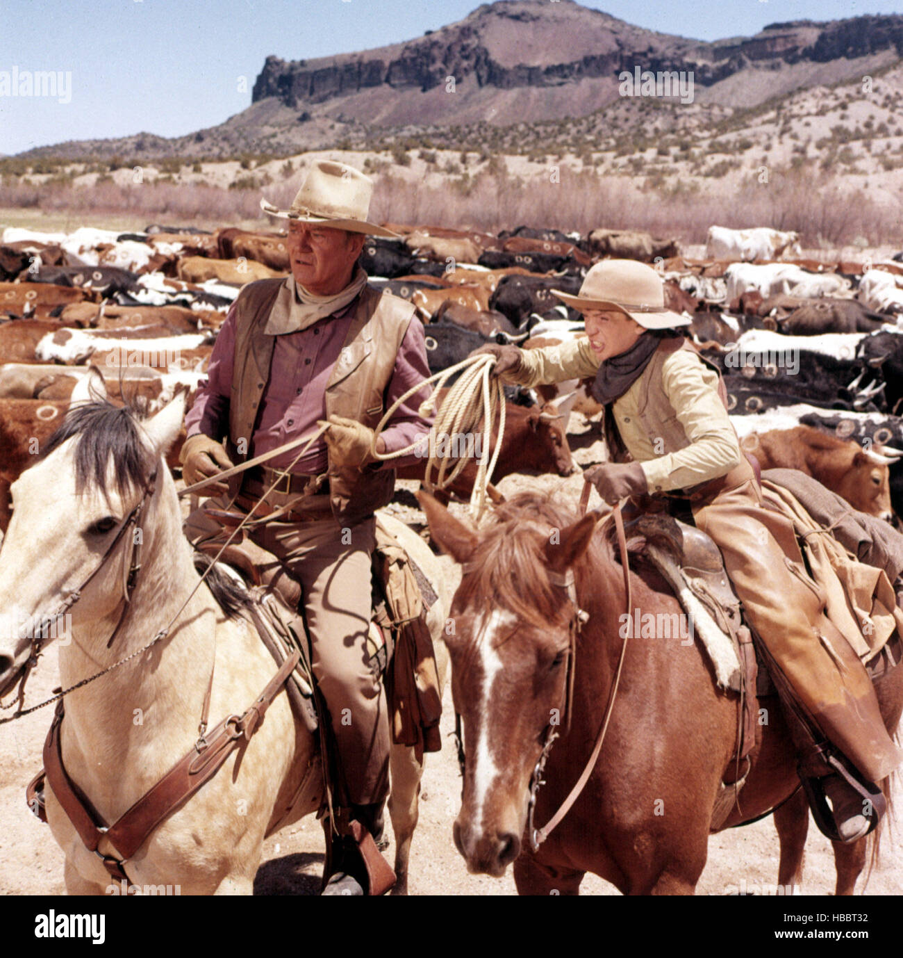 COWBOYS, John Wayne (left), 1972 Stock Photo - Alamy
