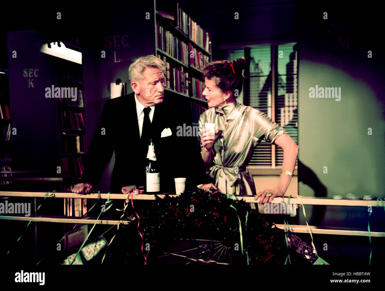 DESK SET, Spencer Tracy, Katharine Hepburn, 1957, TM and Copyright (c ...