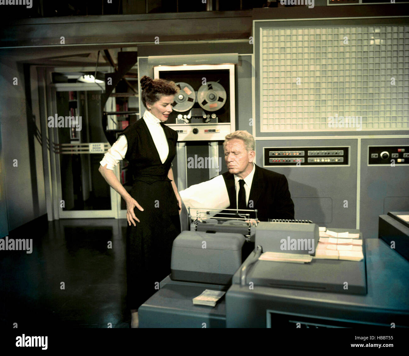 DESK SET, Katharine Hepburn, Spencer Tracy, 1957, TM and Copyright ...