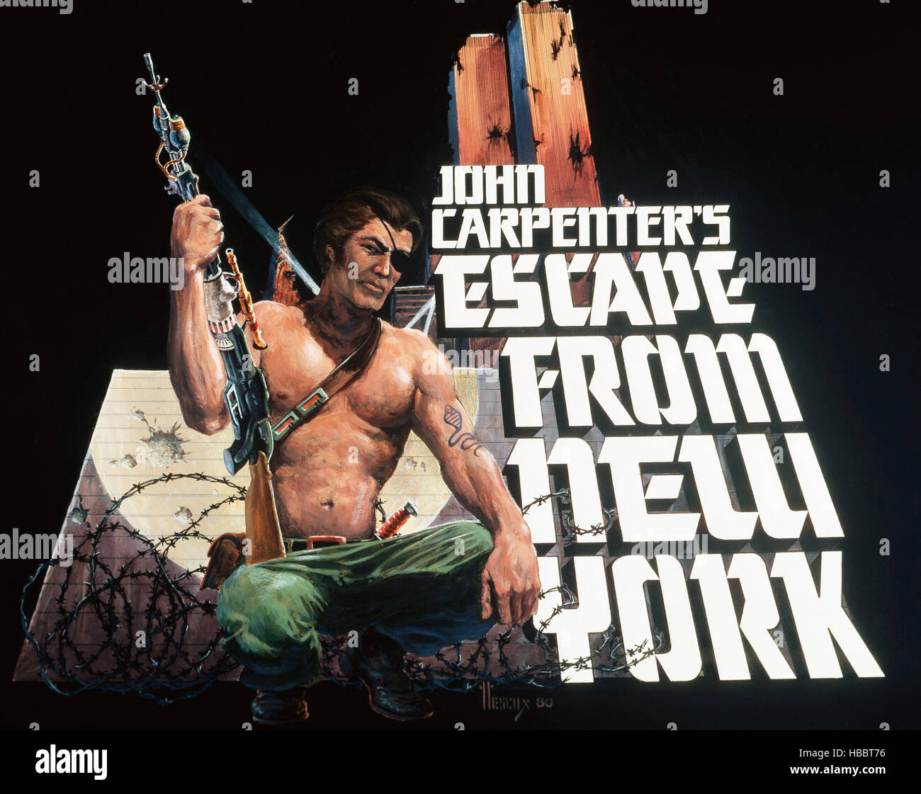 ESCAPE FROM NEW YORK, ad art, 1981. ©AVCO Embassy Pictures/courtesy ...