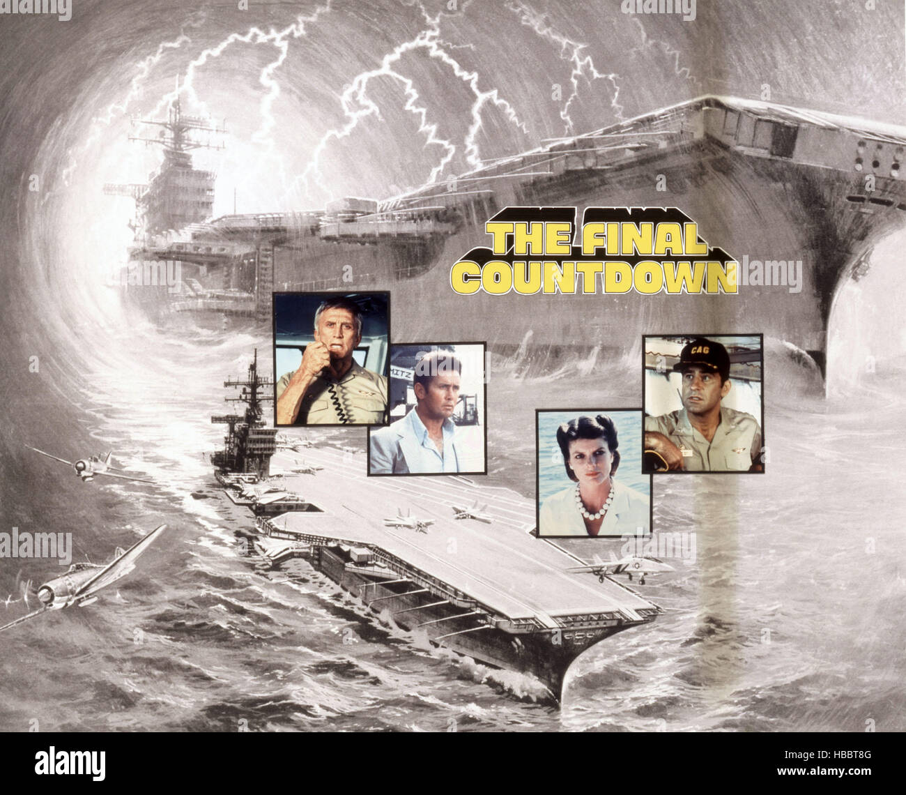 THE FINAL COUNTDOWN, Kirk Douglas, Martin Sheen, Katharine Ross, James ...