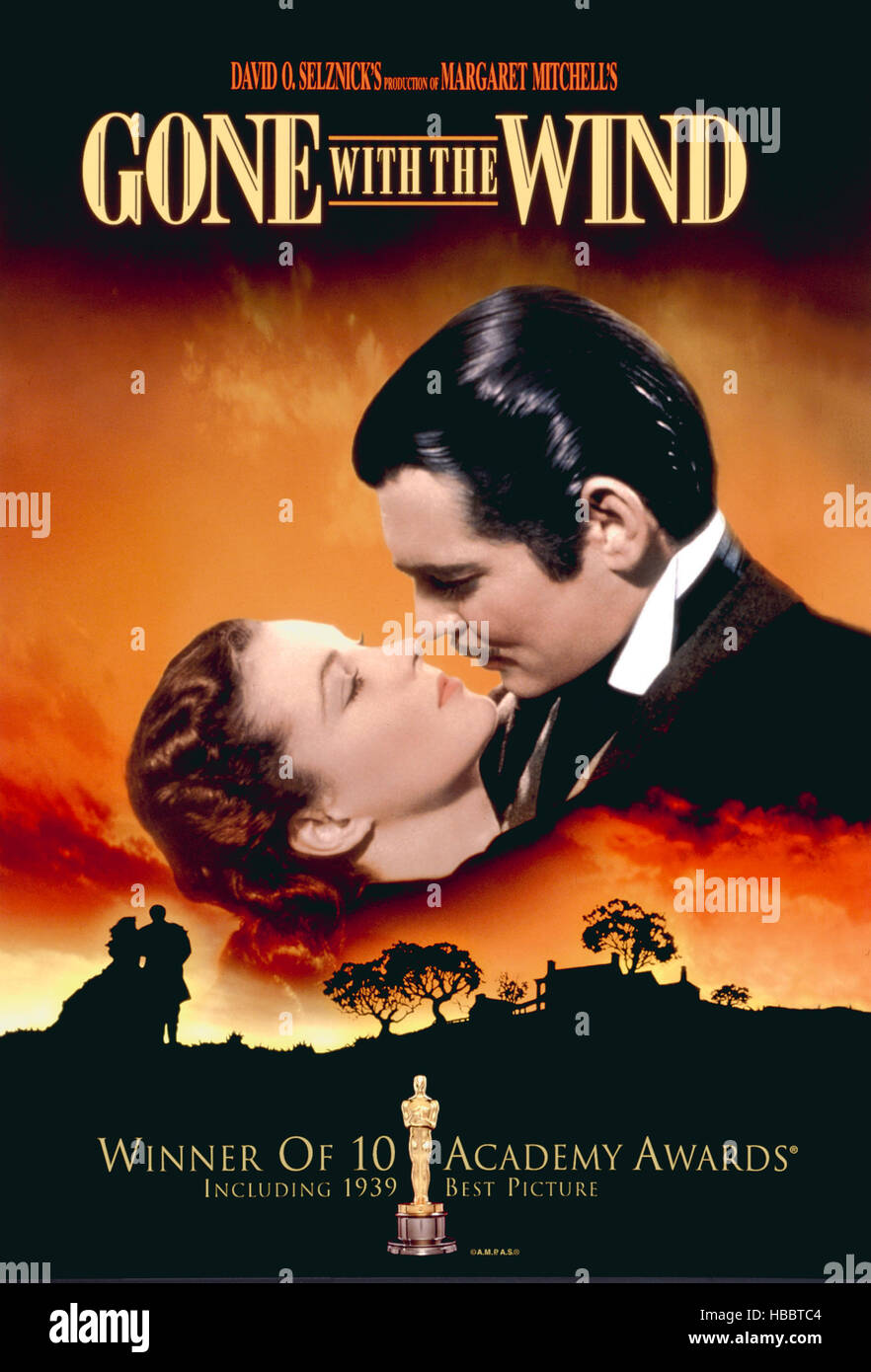 GONE WITH THE WIND, Vivien Leigh, Clark Gable, 1939 Stock Photo - Alamy