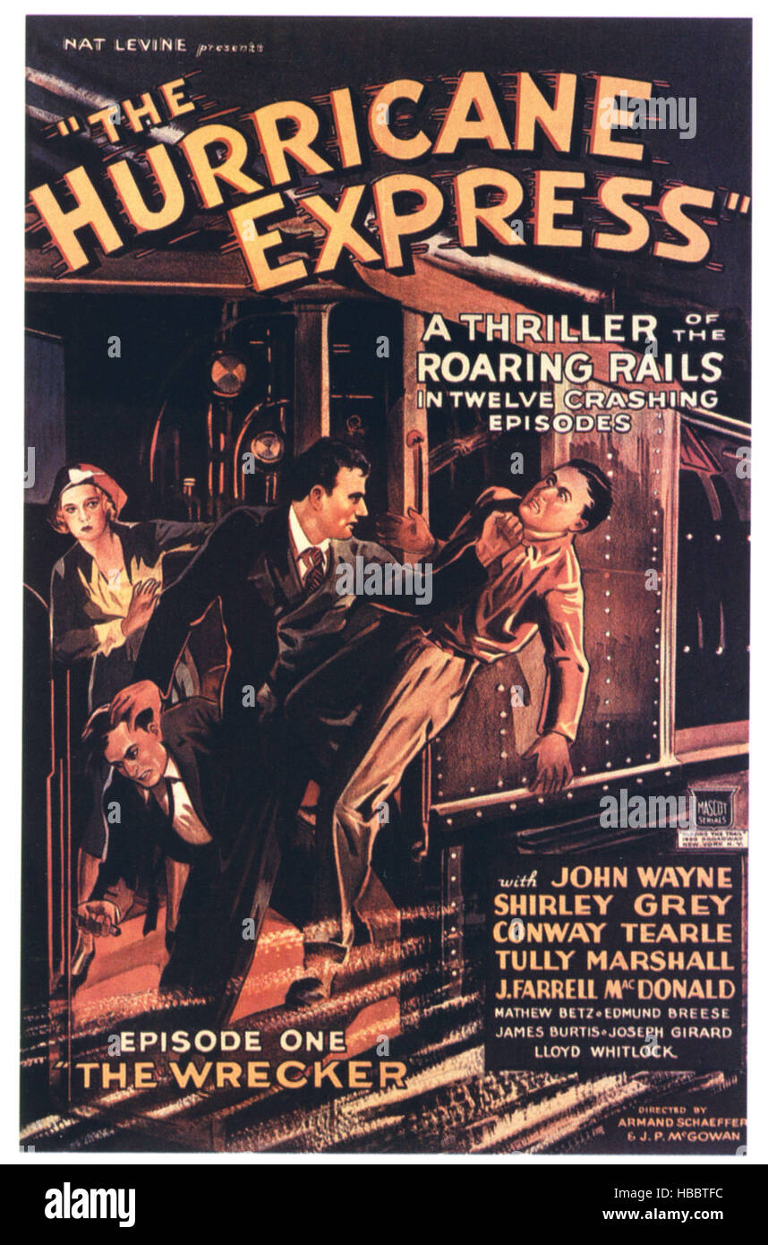 THE HURRICANE EXPRESS, Shirley Grey, John Wayne, 1932 Stock Photo - Alamy
