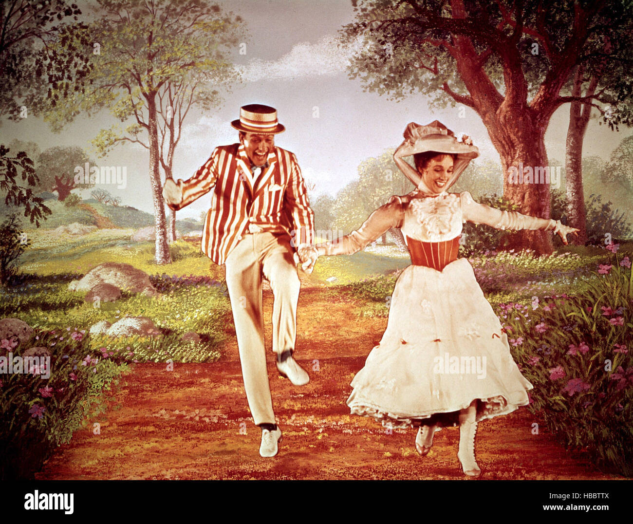 MARY POPPINS, Dick Van Dyke, Julie Andrews, 1964 Stock Photo - Alamy