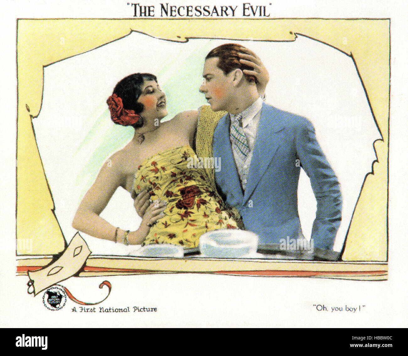 THE NECESSARY EVIL, Ben Lyon (right), 1925 Stock Photo - Alamy